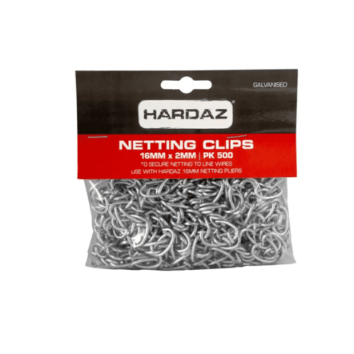 Trio Hardaz Netting Clips 16 x 2mm - 500 Pack | North West Hardware